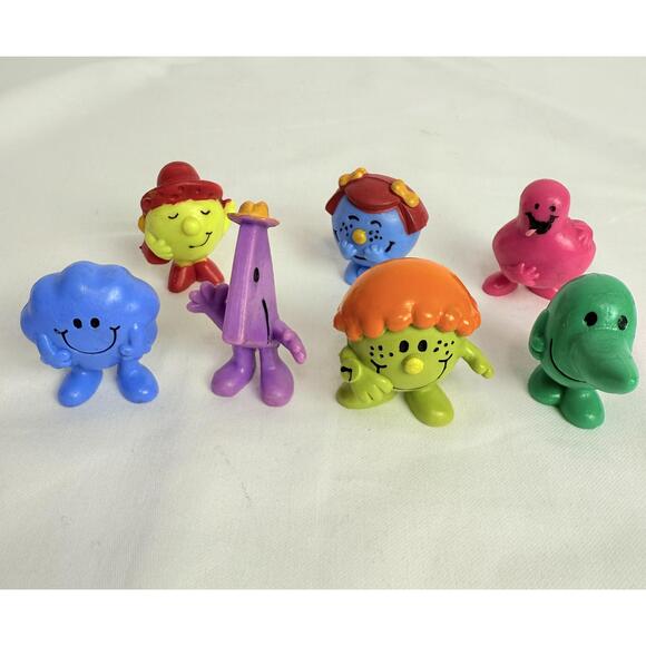 Toys | Mr Men Little Miss Arbys 7 Colorful Plastic Toy Figures ...